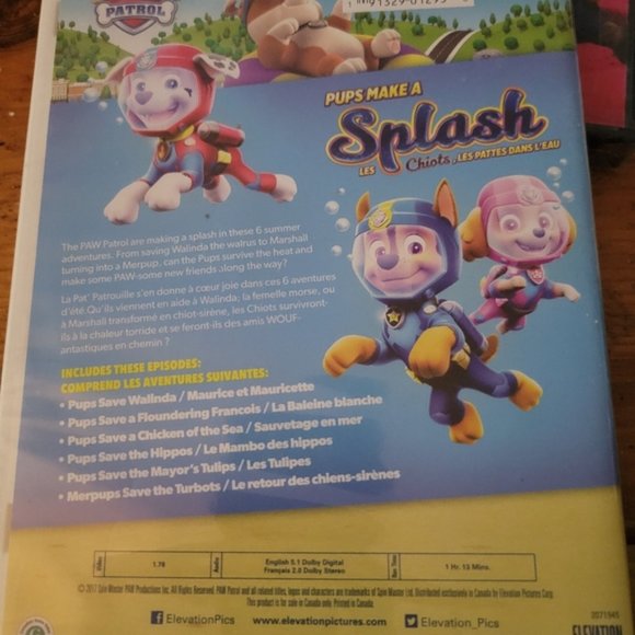 Nickelodeon | Media | Paw Patrol Pups Makes A Splash Dvd New | Poshmark